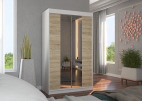 ADRK Furniture Skříň posuvná se zrcadlem MARVIN 120 ADRK-SW-MAR-WS-120