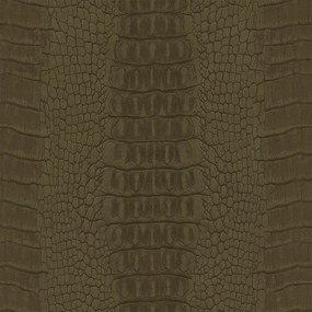 Vliesová tapeta hnědá, imitace krokodýlí kůže 347775, Luxury Skins, Origin