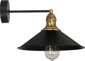 Nástěnná lampa ve stylu retro Loft zlatá Edison
