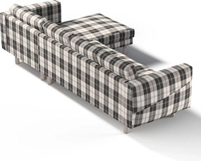 Potah na pohovku IKEA Norsborg 4-místná se šezlongem barva černá látka pletený vzor, vzorované