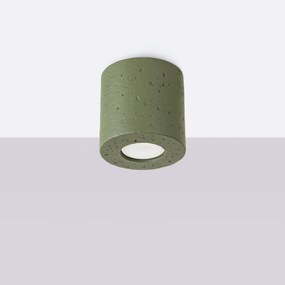 Sollux Lighting Stropní lampa ORBIS betonová olivově zelená