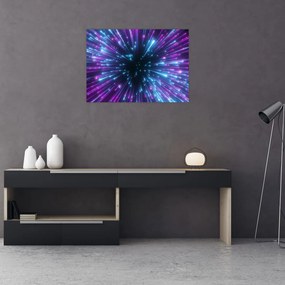 Skleněný obraz - Neonový prostor (70x50 cm)
