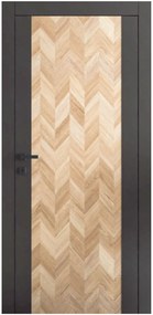 Interiérové dveře vasco doors NERO rybí kost Průchozí rozměr: 70 x 197 cm, Orientace dveří: Levé dveře