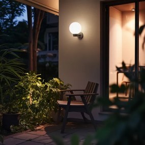 Brilagi - Venkovní nást. svítidlo se senz. HARBOR 1xE27/40W/230V IP33 antr./bílá