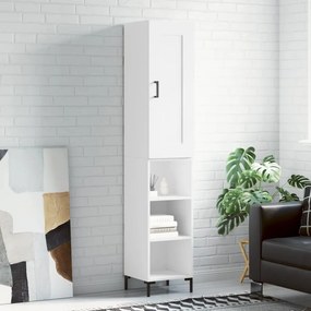 Skříň highboard bílá 34,5 x 34 x 180 cm kompozitní dřevo