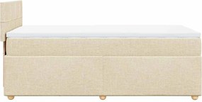 Box spring postel s matrací krémová 80 x 200 cm textil 3286512