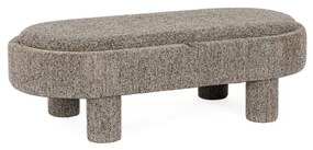 BIZZOTTO Designový oválný pouf TANYA šedý 0721896