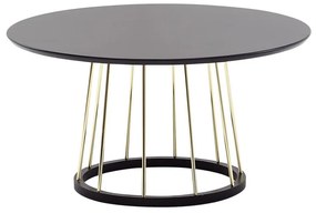 Bruxxi Konferenční stolek Bizard, 80 cm, černá