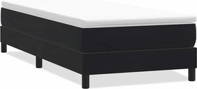 Postel Box Spring bez matrace černá 100x220 cm samet 3315863