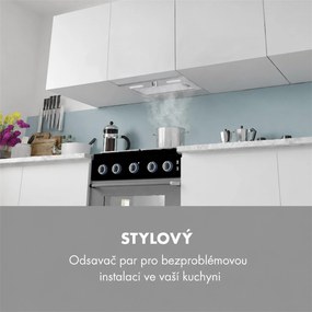Klarstein Simplica, digestoř, 52 cm, vestavná, 440 m³/h, LED, nerezová ocel