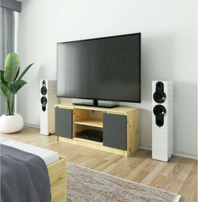 TV stolek RTV K120 dub artisan oak/grafit-šedá