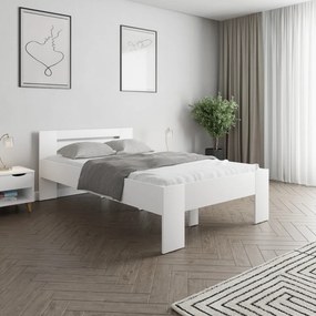 Postel, 140x200, bílá, BASIS