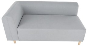 Kondela Pohovka, šedá látka, levá, BROKEN