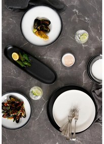 Bílo-černý keramický dezertní talíř Maxwell &amp; Williams Caviar, ø 20 cm