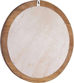 Nástěnné zrcadlo 60 cm teak kulaté 288806