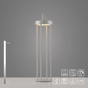 LD 19301-40 ANSELM LED stolní lampa na baterie mobilní 50cm dotykový stmívač IP44 zahradní svítidlo 2700K - JUST LIGHT