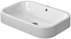 Duravit Happy D.2 - Umyvadlo na desku, 60x40 cm, bez otvoru pro baterii, s WonderGliss, alpská bílá 23146000001