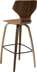 Barová židle v tmavě přírodní barvě (výška sedáku 75 cm) S.I.T – DAN-FORM Denmark