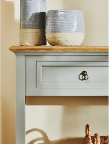 Šedý konzolový stolek z masivu pavlovnie 34,5x99 cm Henley – Premier Housewares