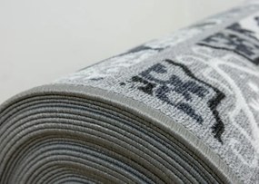 Protiskluzový běhoun Patchwork - šedý