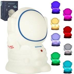 Creative Corner Silikonové noční světlo bílý astronaut