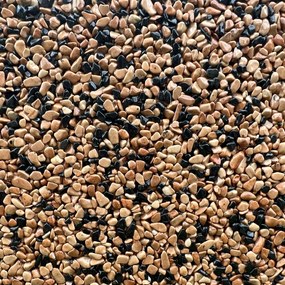 Báča Beton Kamenný koberec na stěnu Radano Frakce: Střední (1 – 4 mm), vydatnost setu 3,5 m², Doporučené použití v: exteriéru - polyuretanové pojivo