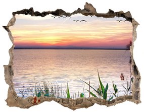 Wallmuralia Nálepka fototapeta 3D výhled Jezero západ 95x64 cm