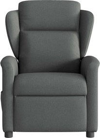 Elektrické polohovací křeslo tmavě šedé textil 3303115