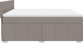 Box spring postel s matrací taupe 180x200 cm textil 3287151