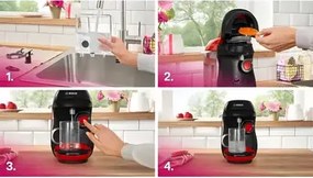 BOSCH Tassimo Happy TAS103E červená / kapslový kávovar / 1400 W / 0.7