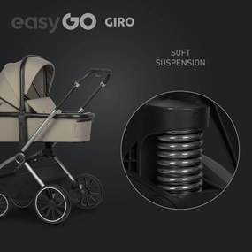 Kombinovaný kočárek EasyGo Giro 2v1 Savana Beige