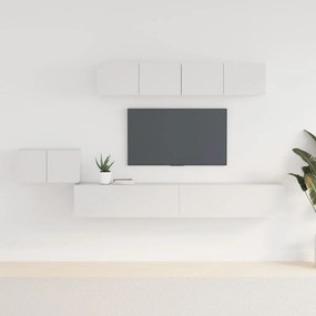5dílný set TV skříněk bílý kompozitní dřevo 3114430