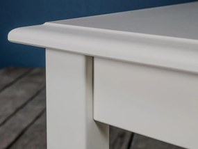 Bílý nábytek Konferenční stolek Belluno Elegante, malý, dekor bílý | zlatý dub, masiv, borovice