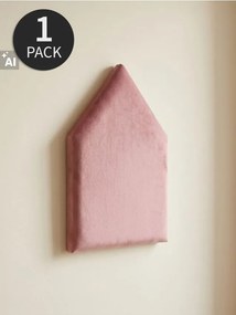 Sinsay - Čalouněný panel s trojúhelníkovým zakončením - pastelová růžová