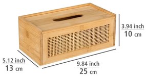 WENKO 25607100 - Box na kapesníky ALLEGRE 25x13 cm hnědá