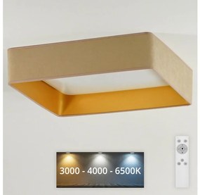 Brilagi - LED Stmívatelné svítidlo VELVET SQUARE LED/24W/230V + DO béžová