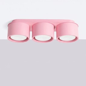 Sollux Lighting Stropní svítidlo MODO 3 růžové GX53