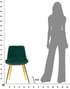 Designová jídelní židle Dandelion zelená