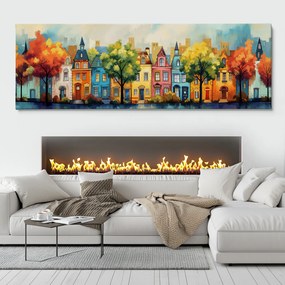 Obraz na plátně - Barevný podzim v Salle FeelHappy.cz Velikost obrazu: 60 x 20 cm