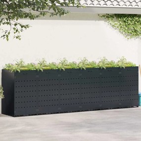 Úložný box na 6 popelnic Černá 408 x 77,5 x 121,5 cm 3394742
