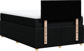 Box spring postel s matrací černá 120x200 cm textil 3287425