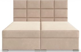 AGroup Kontinentální čalouněná postel CALVI (180 x 200 cm) Barva látky Trinity: Modrá (Trinity 2313)