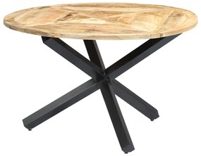 Jídelní stůl Joyces - kulatý - masivní mangovníkové dřevo | 120x76 cm