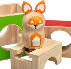 Lucy  Leo Mazaná liška dřevěná hra s předlohami / od 3 let