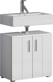XXXLutz SKŘÍŇKA POD UMYVADLO, vysoce lesklá bílá, bílá, 60/58/34 cm MID.YOU - Online Only koupelnové skříňky - 001418021002