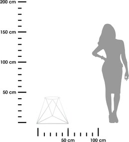 STOJAN NA KVĚTINÁČ TRIANGLE 40X45X24 CM BÍLÁ
