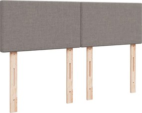 Box spring postel s matrací taupe 140x190 cm textil 3288180