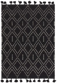 Tribeca Design Kusový koberec Livan Black Cream Diamond Rozměry: 200x290 cm