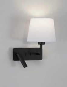 Bílé/matně černé hliníkové nástěnné svítidlo s ohybatelnou konstrukcí Savona – Nova Luce
