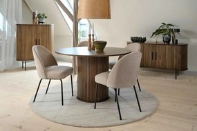 Designový jídelní stůl Vasiliy 120 cm kouřový dub